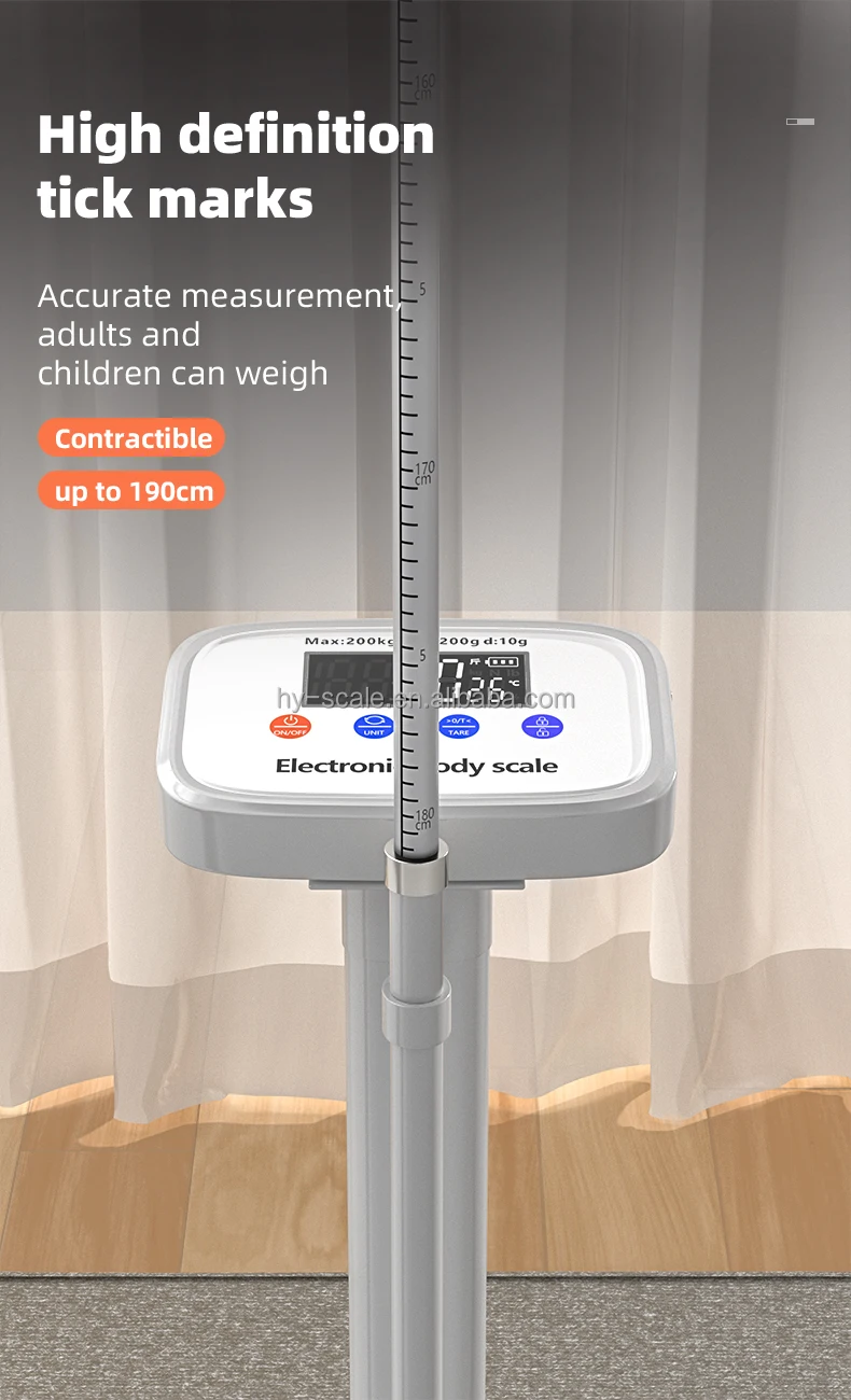 Medical Health Digital Weight Height Machine Body Scale With Locking ...