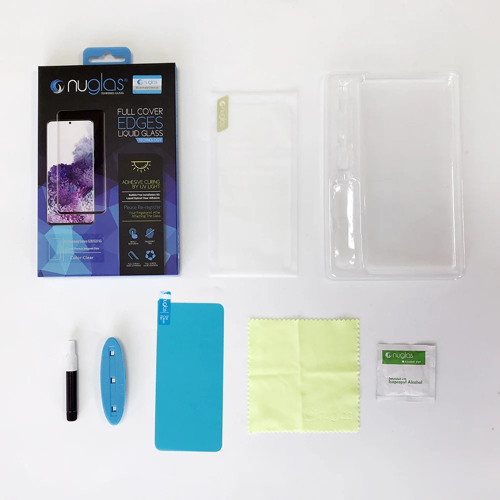 3d Uv Full Glue Liquid Light Tempered Glass Screen Protector For ...