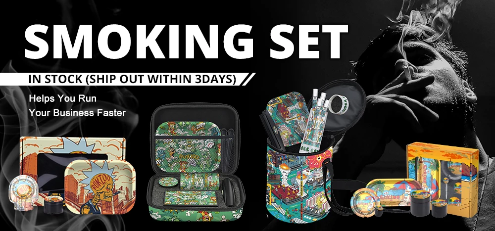 Classic 6-set Custom Smoking Tool Grinder Rolling Tray Smoking ...