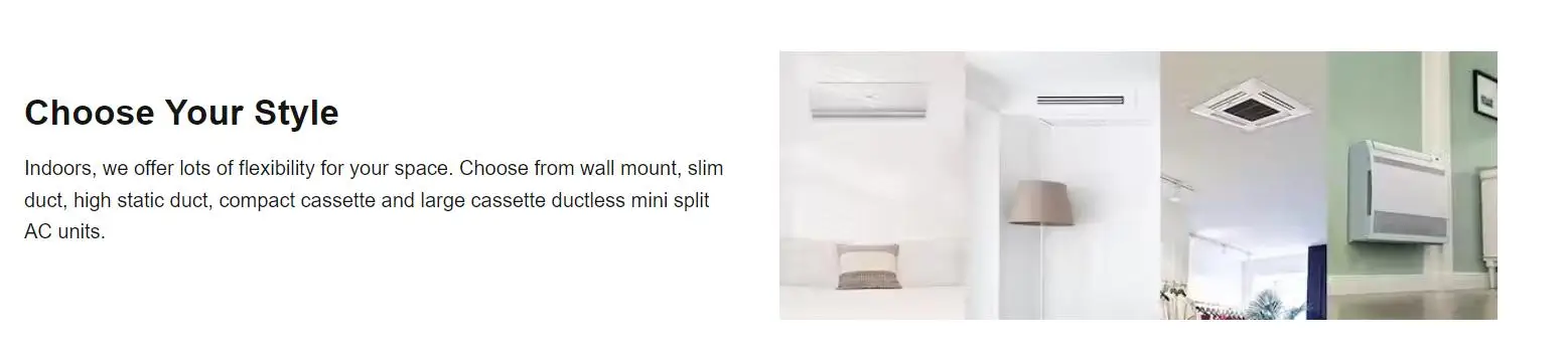 Multi Zone Heat Pump System Central Air Conditioner Customize 220v 60hz ...