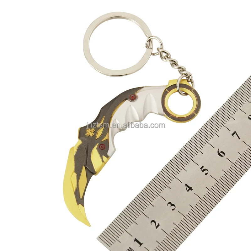 New Valorant Vct Lock In Valorant Knife Metal 8cm Keychain Mini Model ...