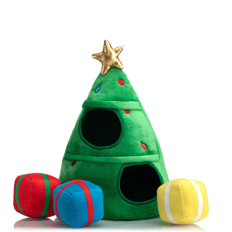 2022 New Products Christmas Tree Pet Toy Rubber Latex Toy Eco-friendly ...