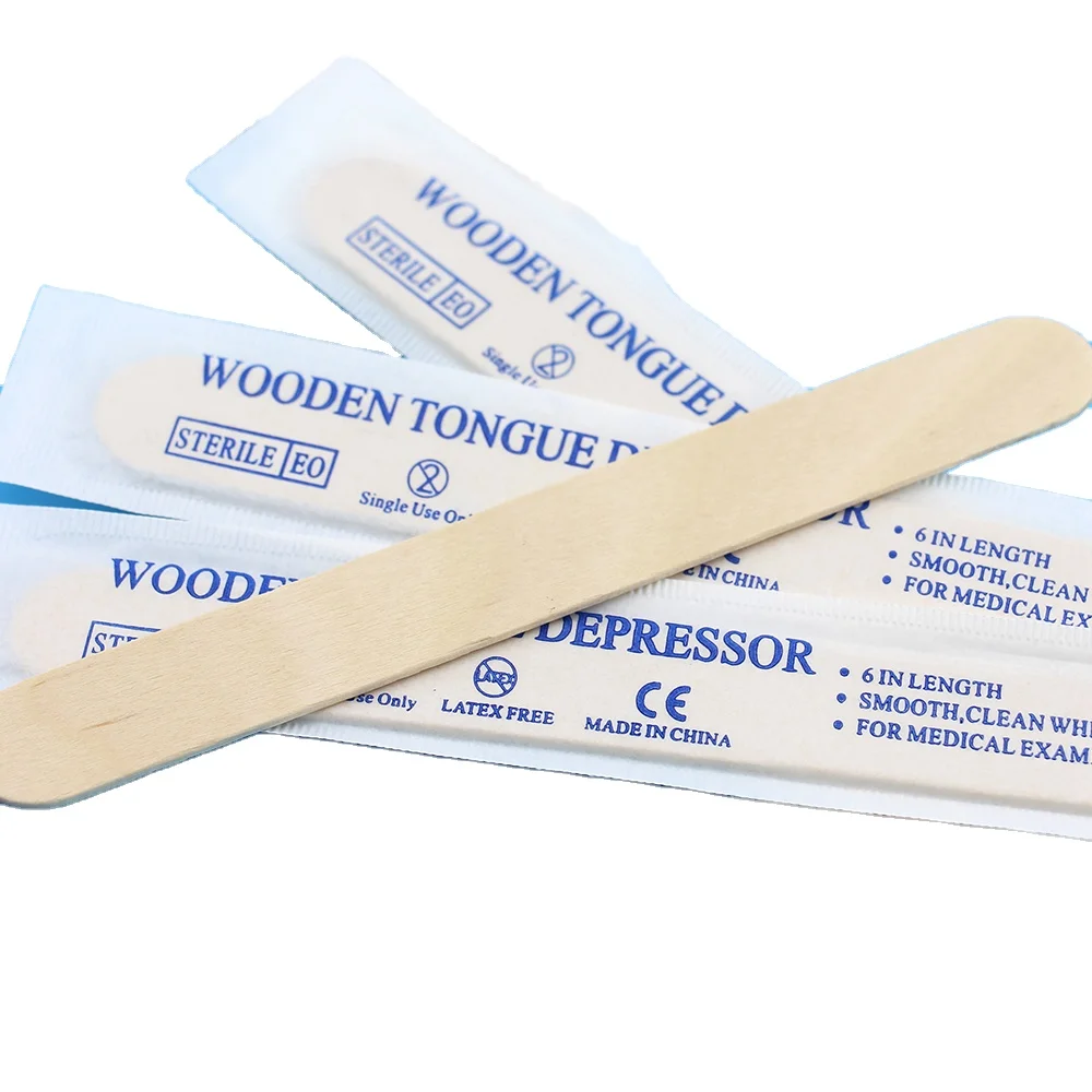 Medical Tattoo Tongue Depressor Dental Use Sterile Sterilized Non ...