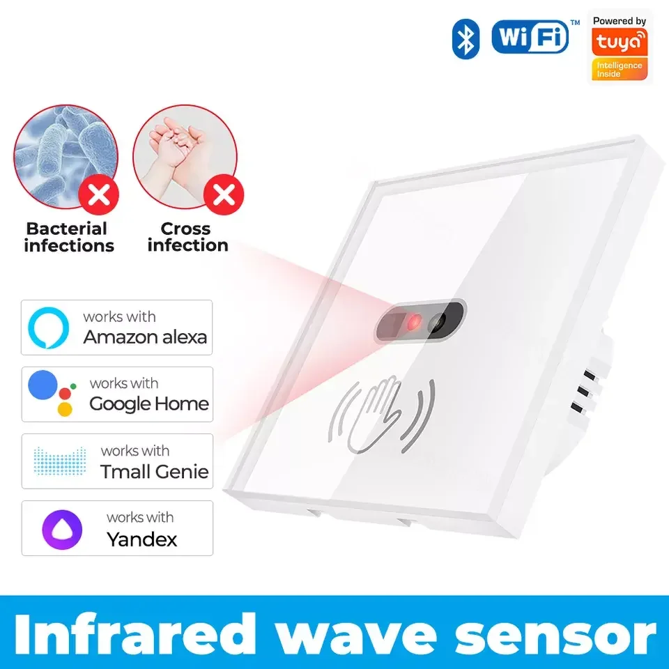 Smart Home Switch Ir Touch Frame Contactless Remote Controller Wall ...