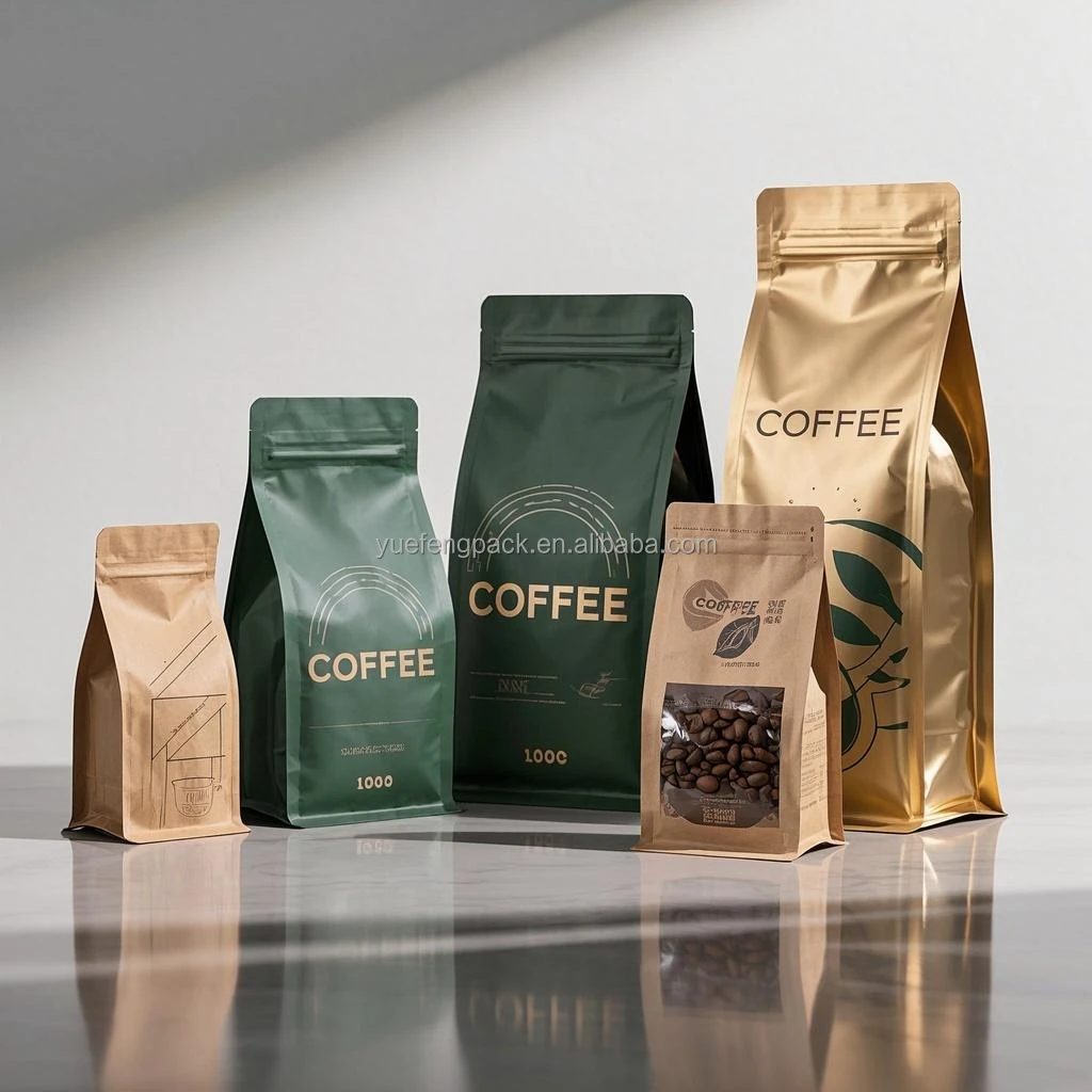 Custom Logo Coffee Tea Packaging - Reusable Mylar Bags