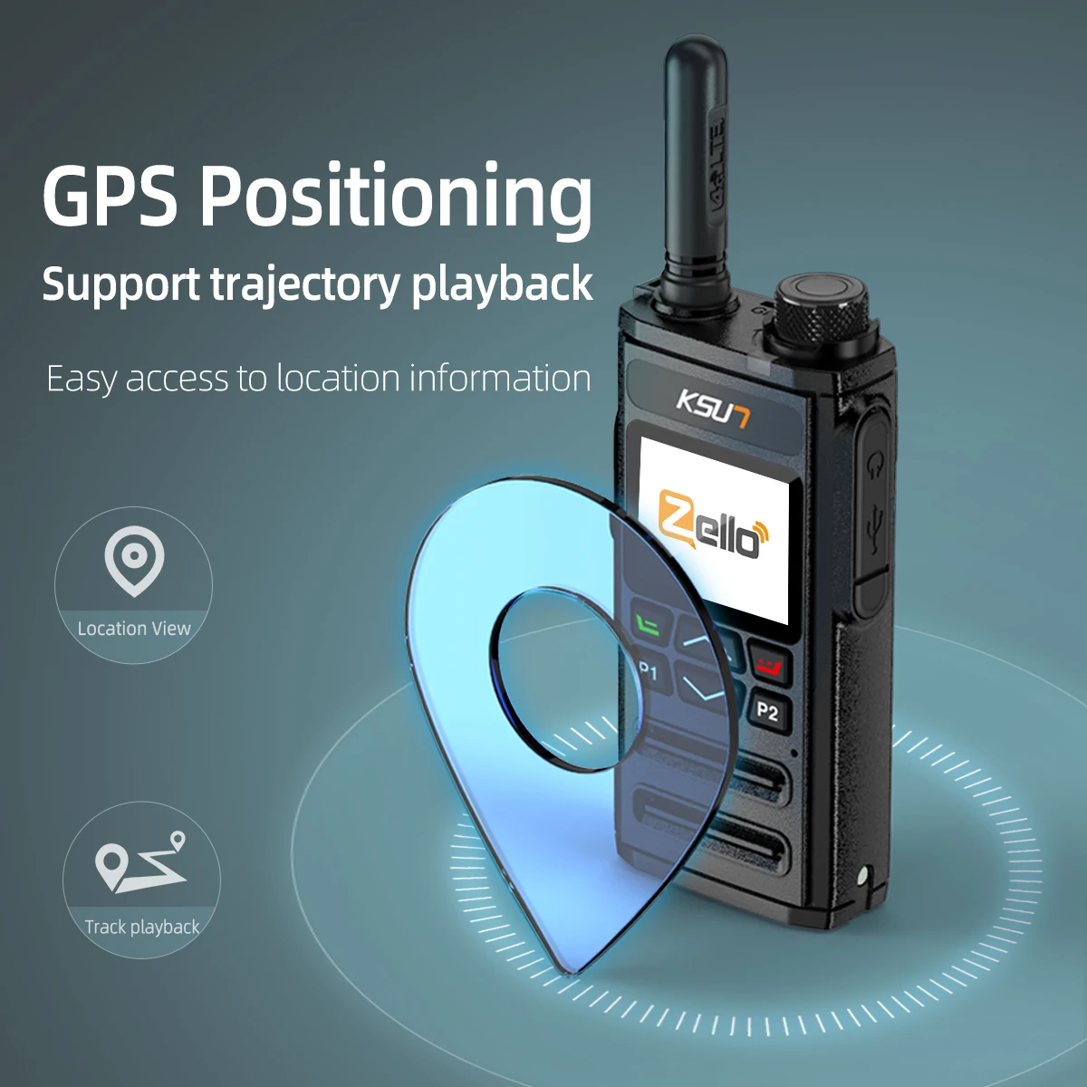 Zl35 Smartphone Woki Toki Sim Card Poc Two Way Radio 200 1000 5000 Km ...