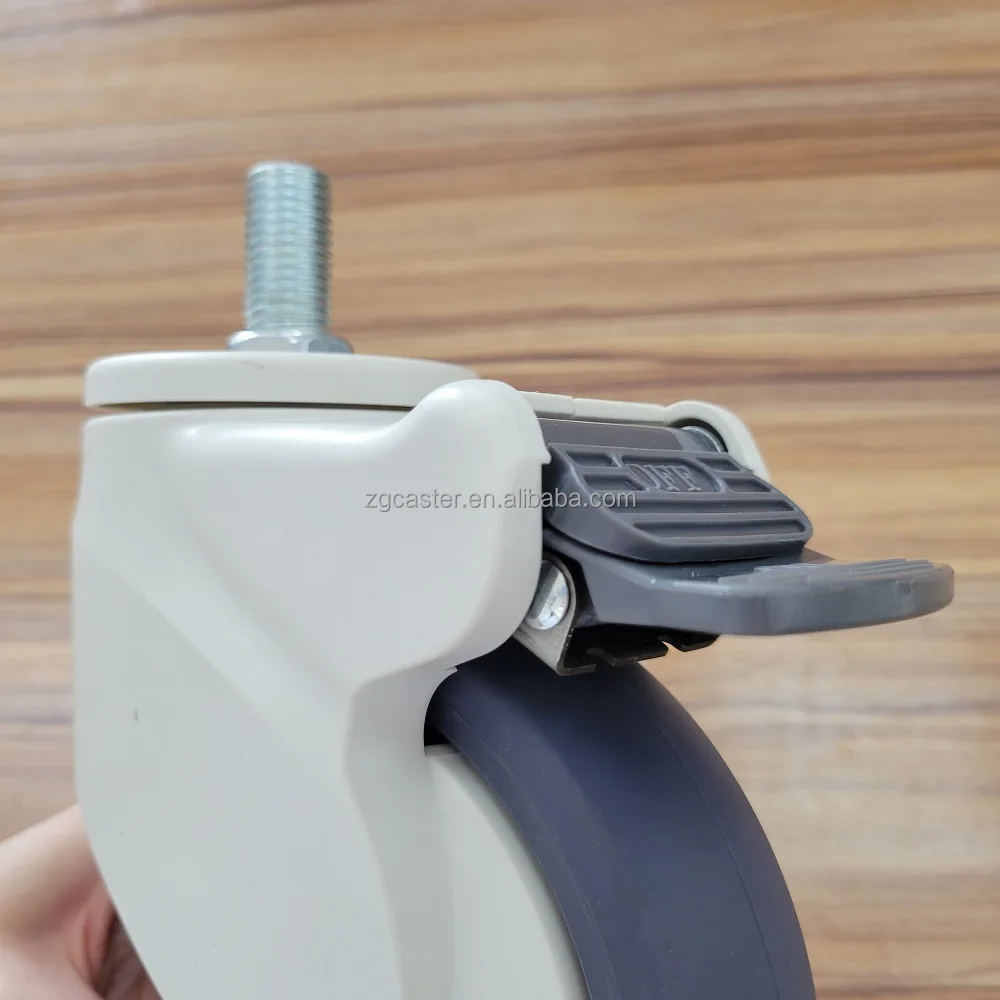 Abs Covered Caster Wheel For Hospital Medical Beds 125mm 5 Inch Casters - Buy 5 Inch Casters ...