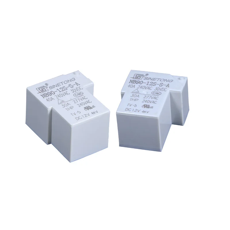 Sinetong Nb90 Electromechanical Mini Relay 4 Pin 12 Volt 24 Volt Dc 40a ...