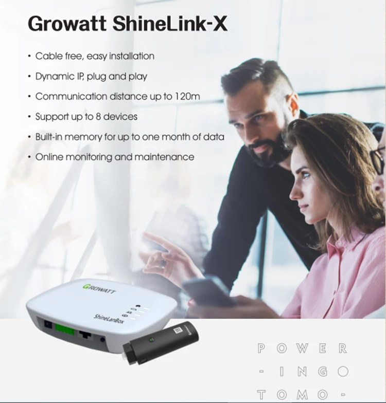 Growatt Shinelink-x Monitoring Rf Datalogger Cable Free Easy ...