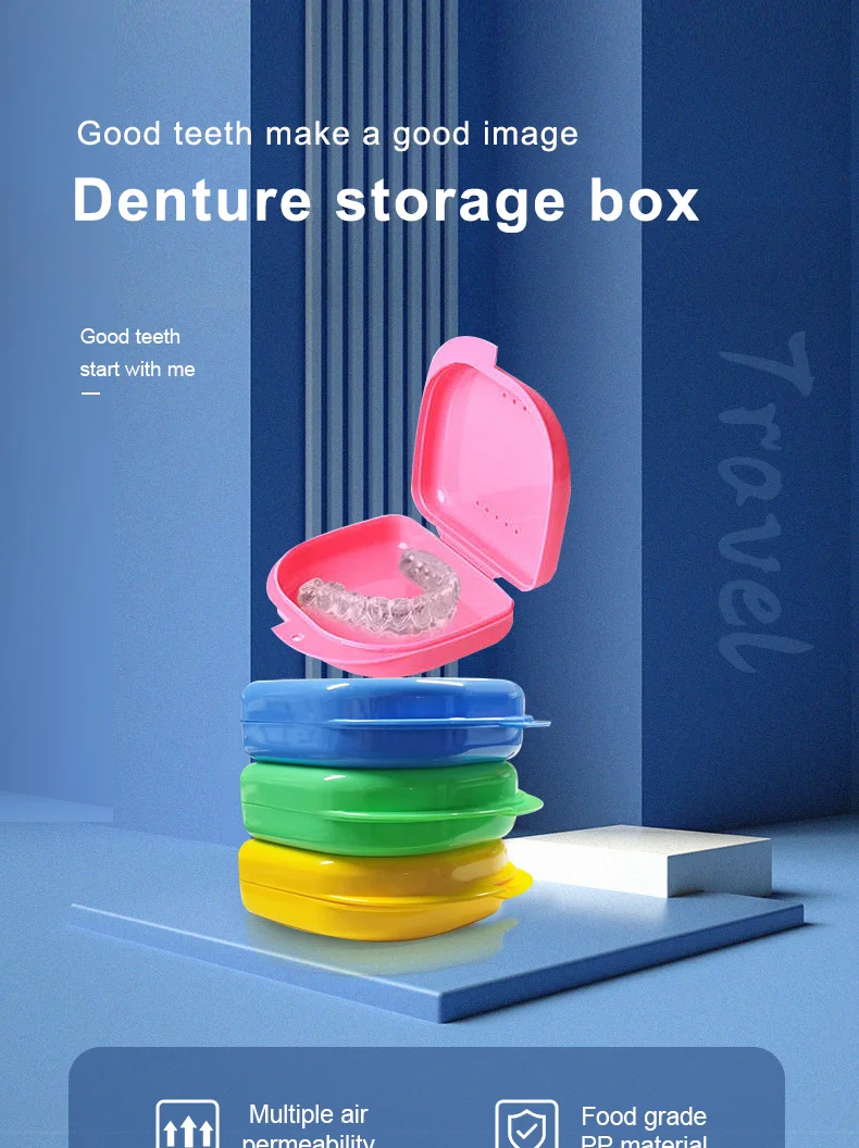 Custom Logo Printing Dental Plastic Ortho Retainer Case