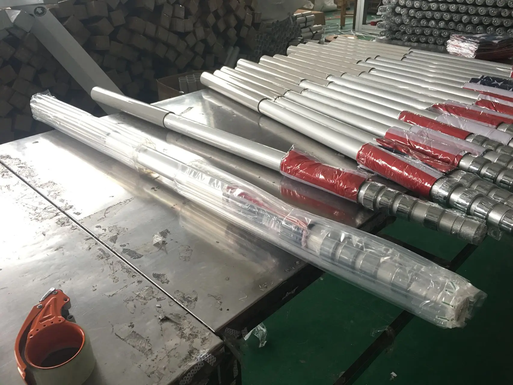 Adjustable Outdoor Aluminium Movable Flag Pole For Outside In Ground 25 ...