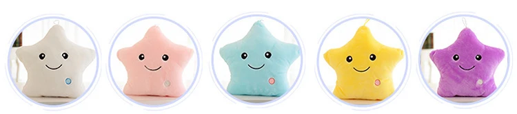 Free Sample Star Pillow Plush Toys - Cute & Luminescent