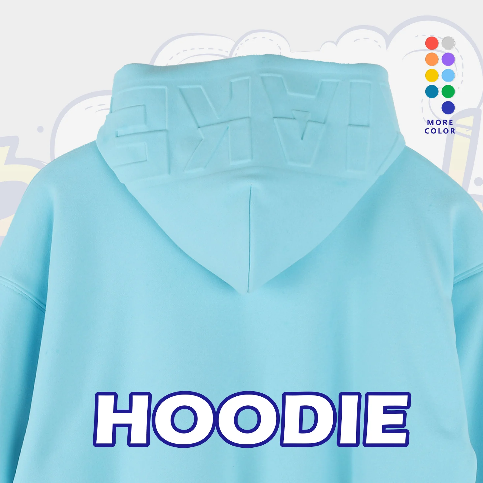 Thick 100 Cotton Drop Shoulder Heavy Weight Streetwear Hoodie Unisex