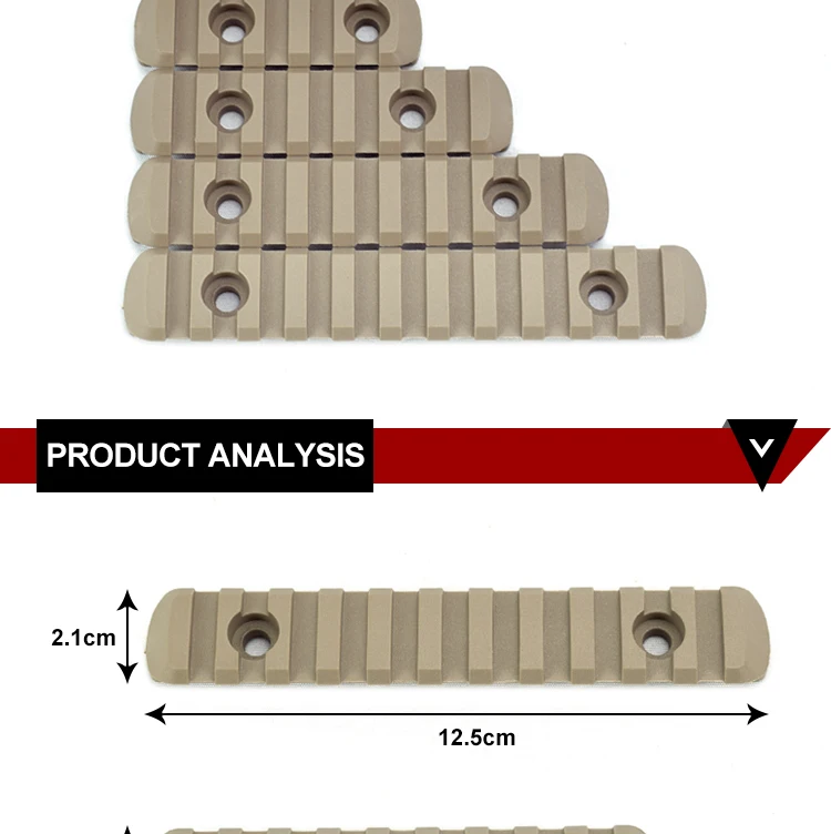 Action Union Tactical Parts MOE Hand Guards Rail Kit Cover Section Kit ...