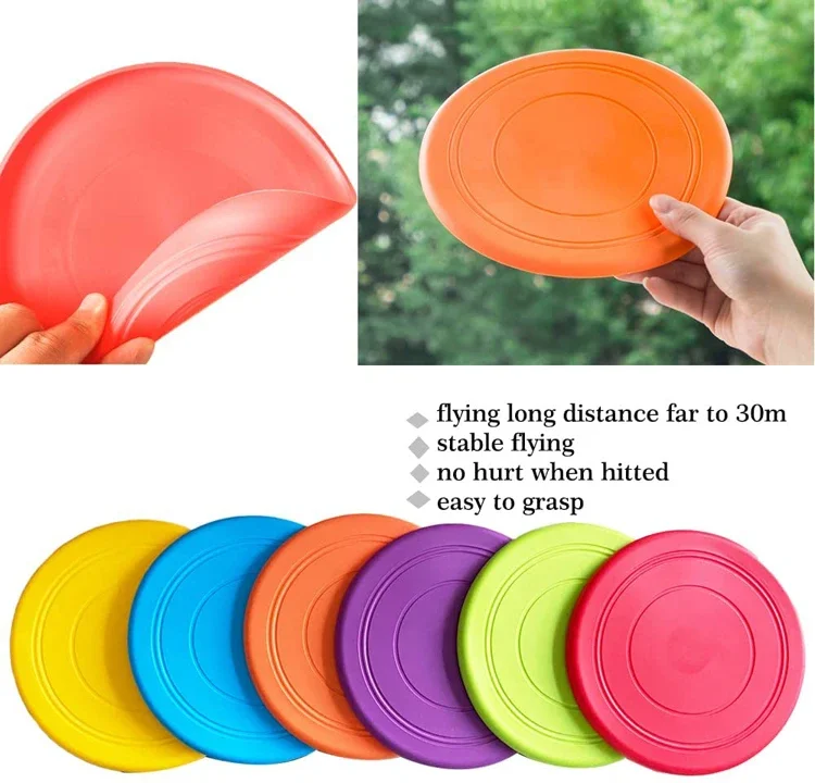Silicone Kids Flying Disc Eco-friendly Safe Hand Throwing Outdoor ...