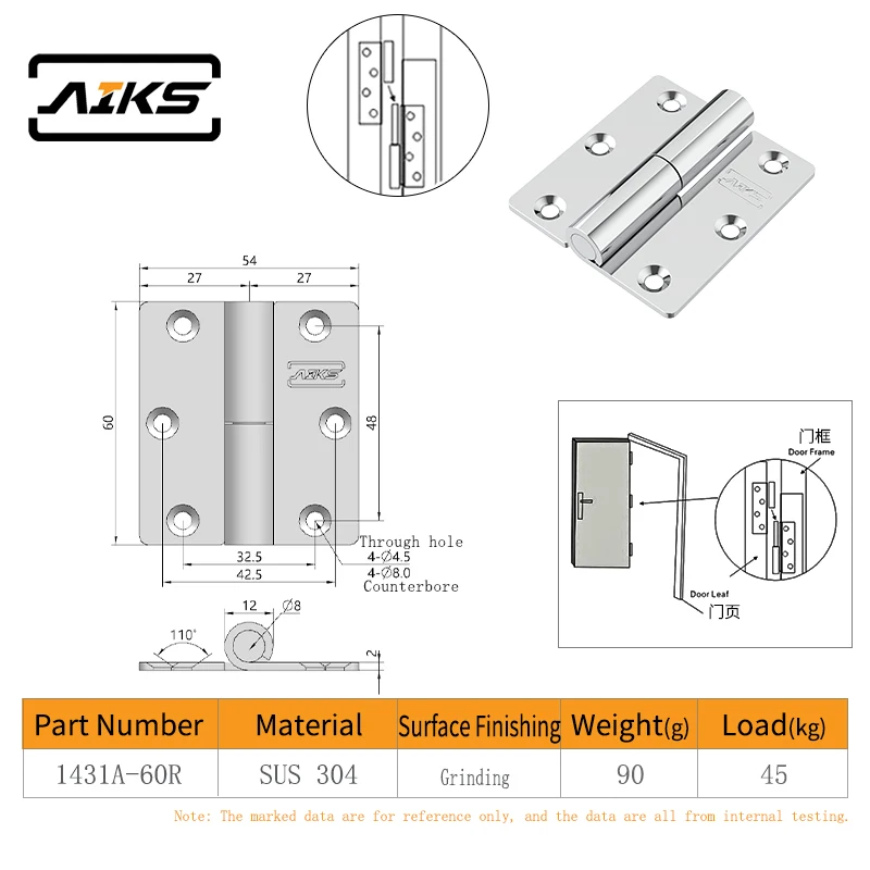 Factory Custom Casting Hinges 1431a-60r-s04-zg Door Hinge Heavy Duty ...