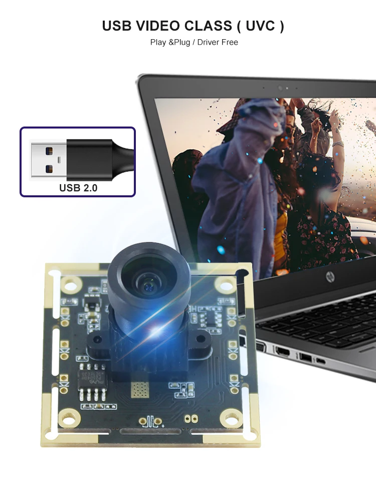 Hbvcam- W20217 Usb Hd Camera Module With 100 Degree Distrotionless Lens ...