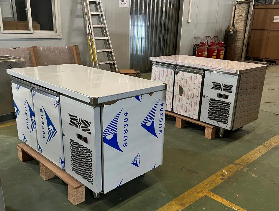 Platform Refrigerator Commercial Kitchen Worktable Freezer Stainless ...