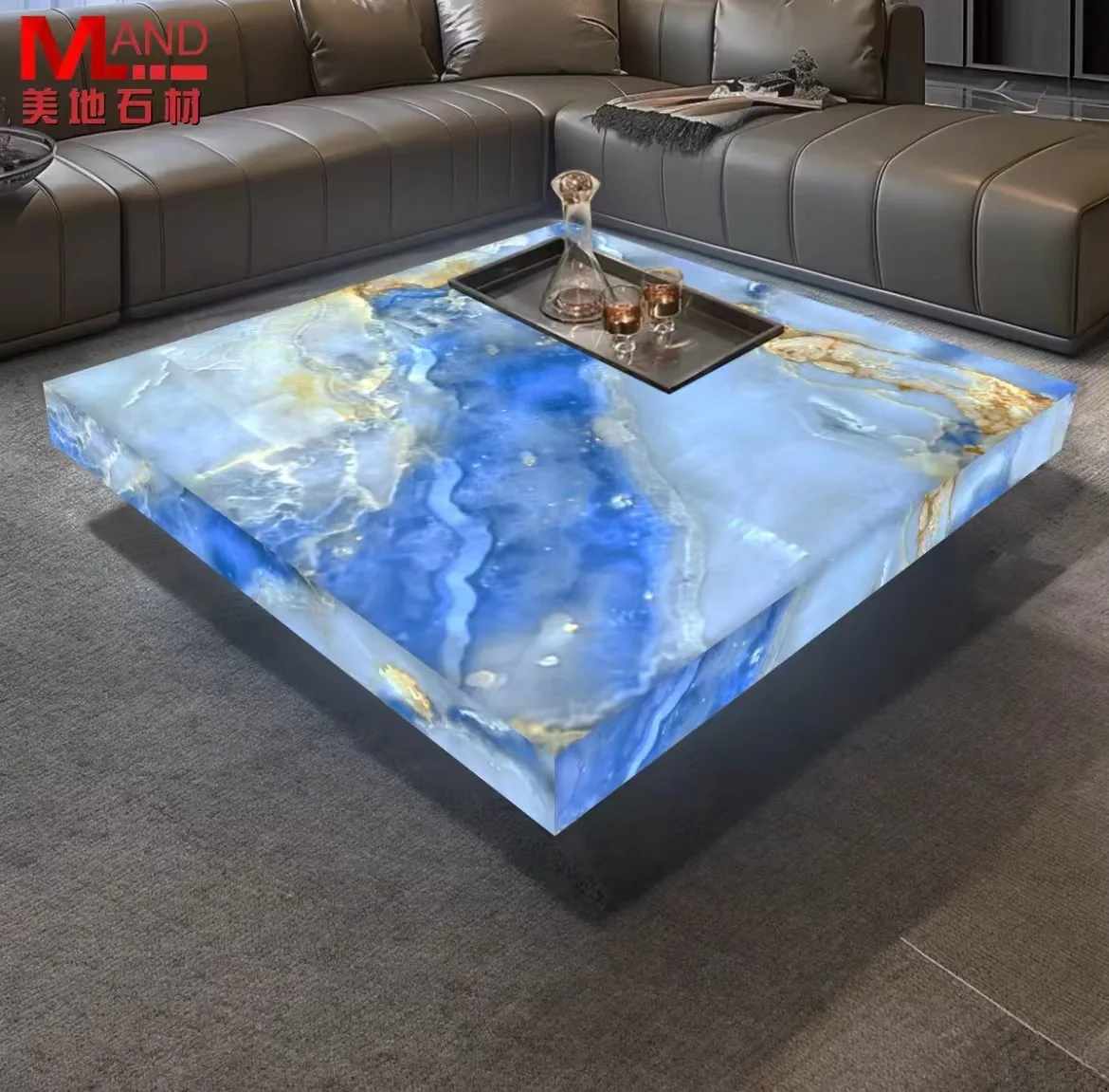 Backlit Translucent Onyx Dining Table| Alibaba.com
