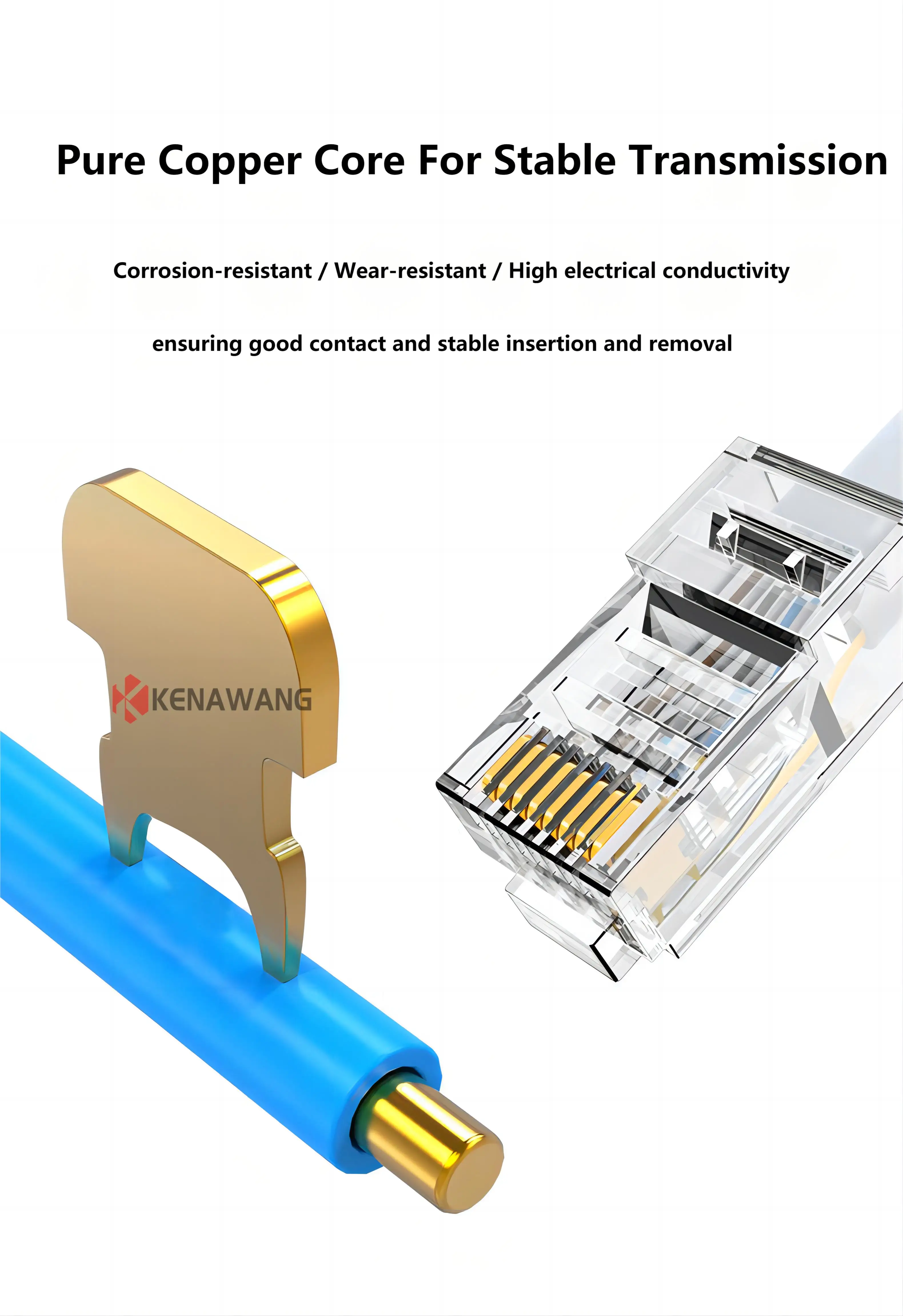 Utp Cat6 Cat6e Rj11 Rj45 Connector Stranded Network Cable Terminal 24 ...