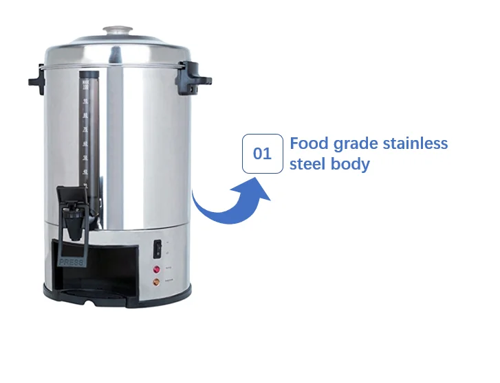 15l Commercial Stainless Steel Single Layer Electric Coffee Urn ...