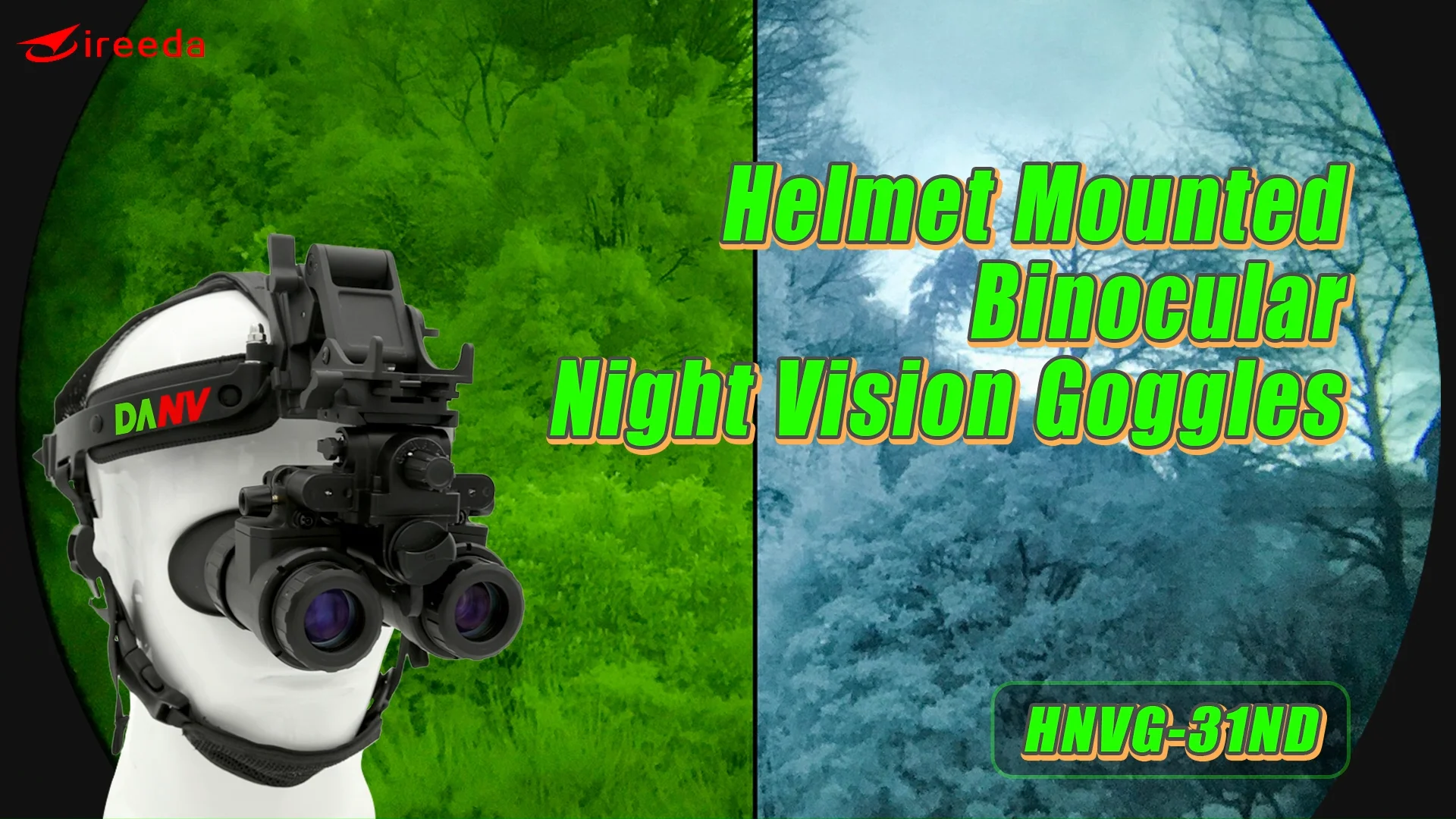 Professional Green Phosphor Automatic Gain Control Helmet Mounted ...