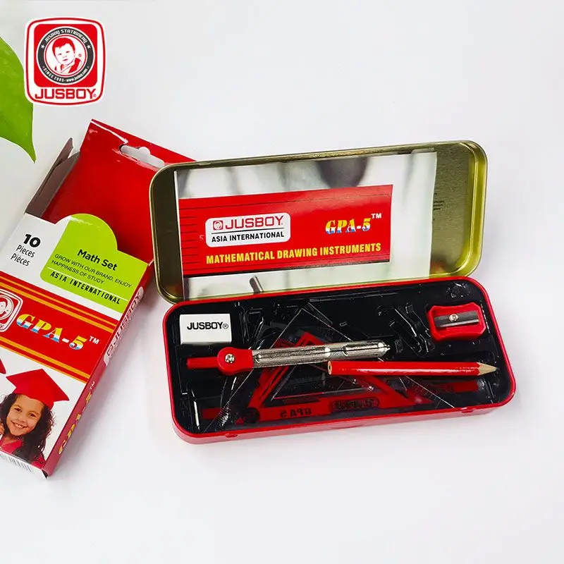 Children Stationery Set With Drawing Mathematical Instrument Box ...