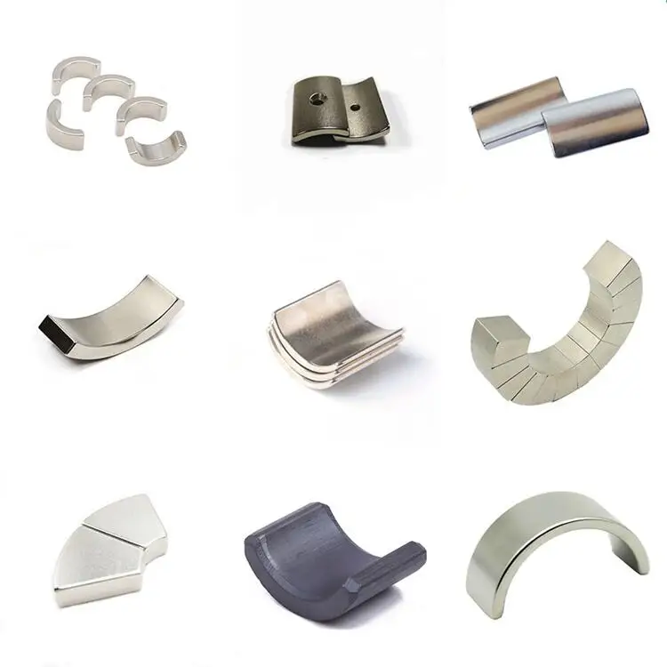 Strong Rust Resistant Half Round Magnet Neodymium Segment Bonded Arched ...