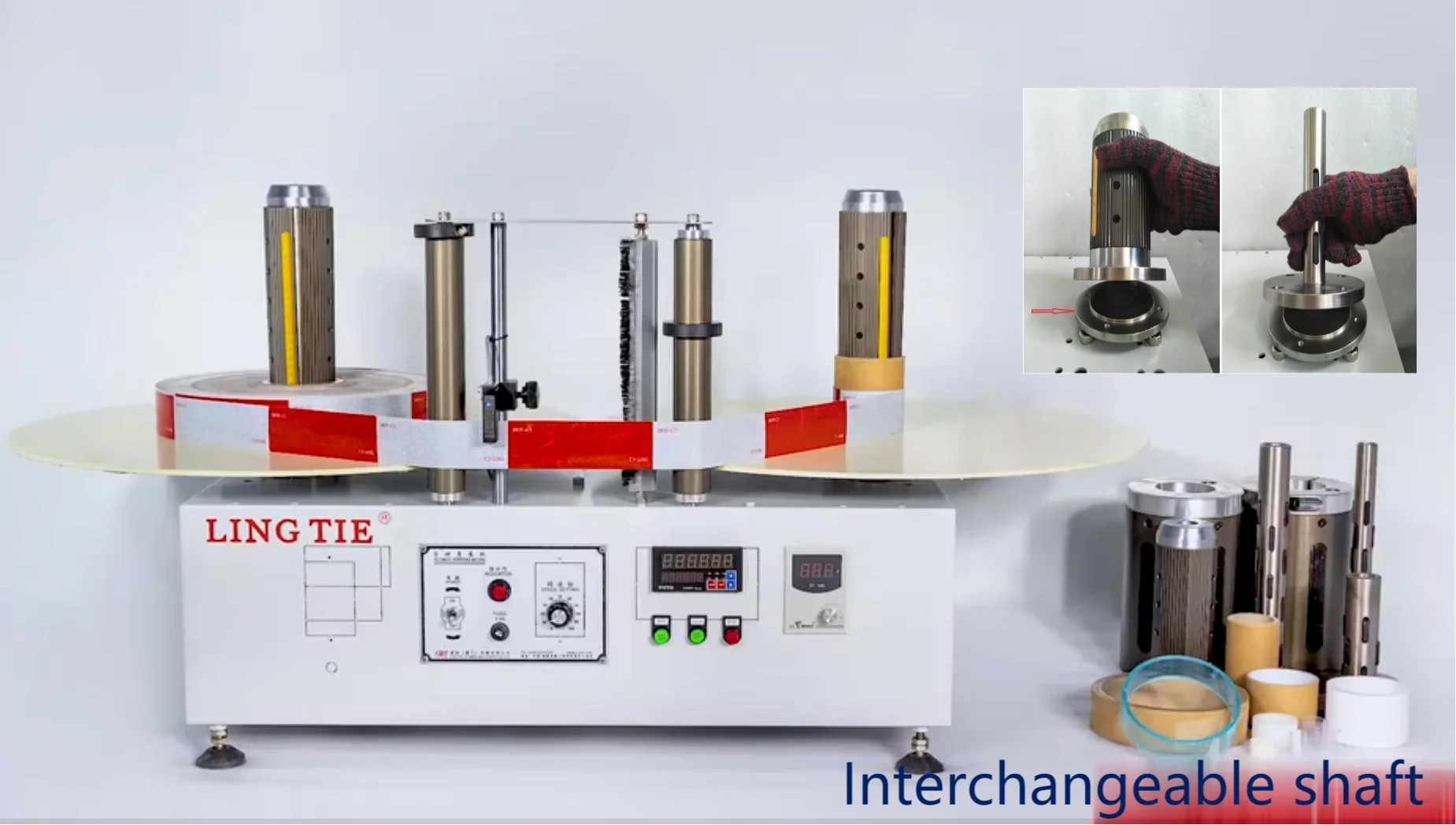 Label Rewinder with Counter - High Efficiency & Durability