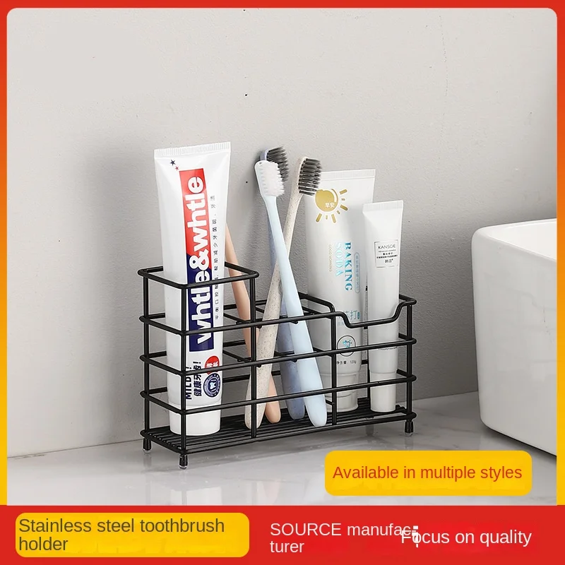 Bathroom Storage Rack Toothbrush Holder Stainless Steel Small ...
