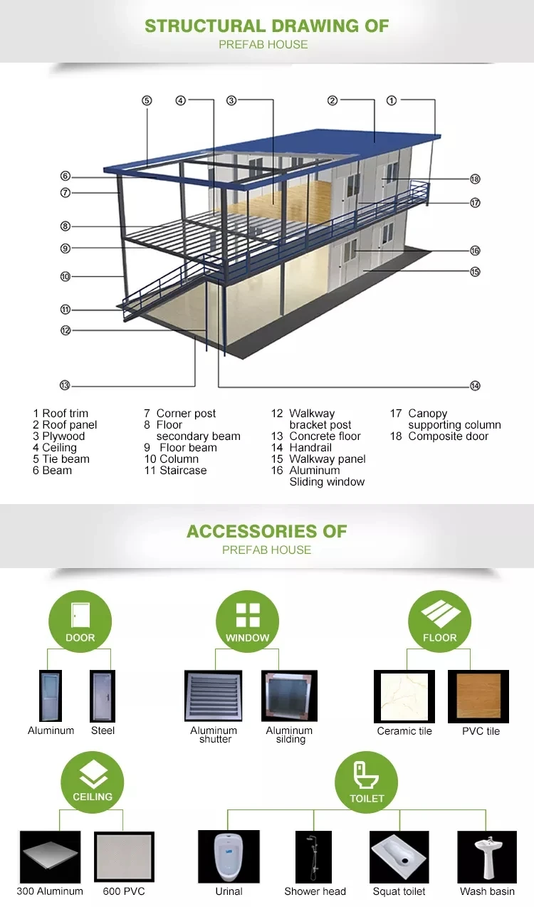Modular Prefabricated Light Steel Structure Prefabricated Building T ...