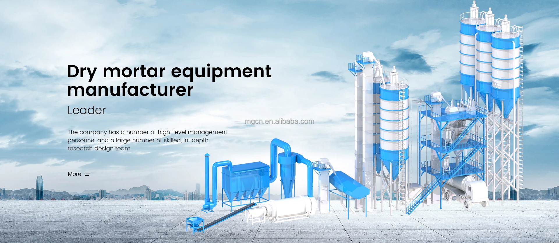 10-12TPH Dry Mortar Powder Production Line - High Efficiency