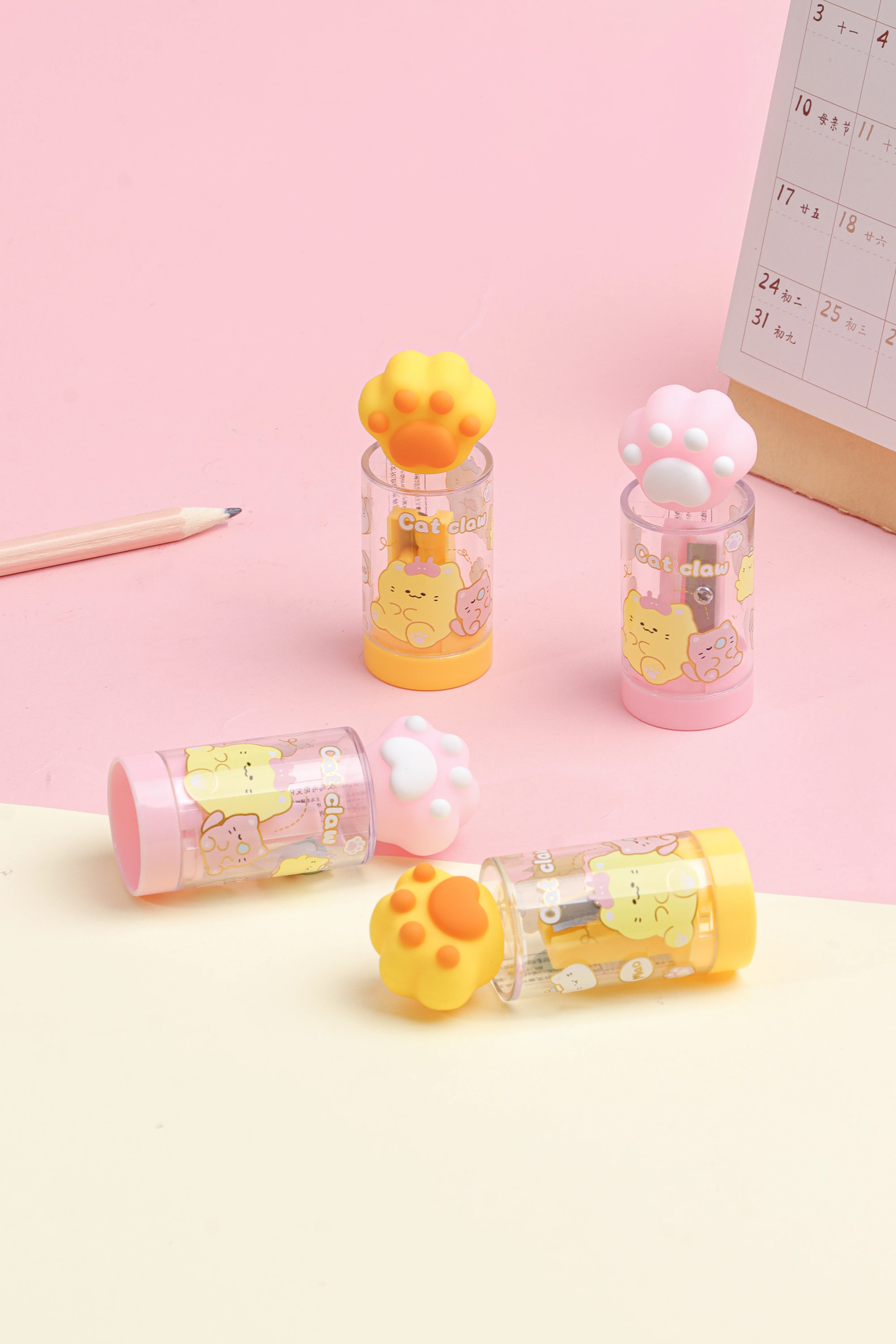 Cute Kawaii Cat Claw Shapsharpeners School Supplies Single Hole Pencil ...