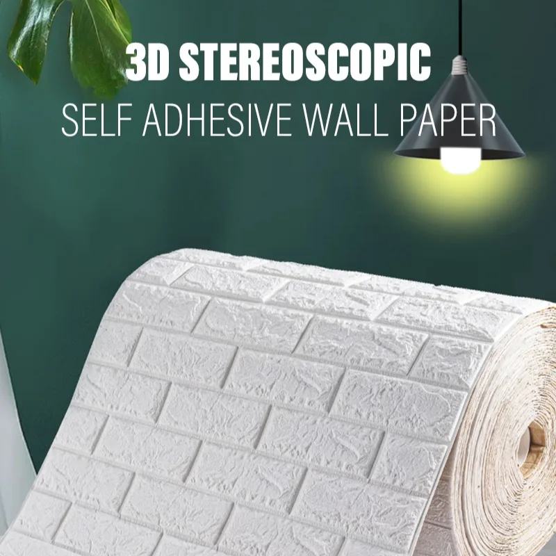 Adhesive Pvc Peel And Stick Wallpapers Xpe Foam Wall Sticker 3d ...