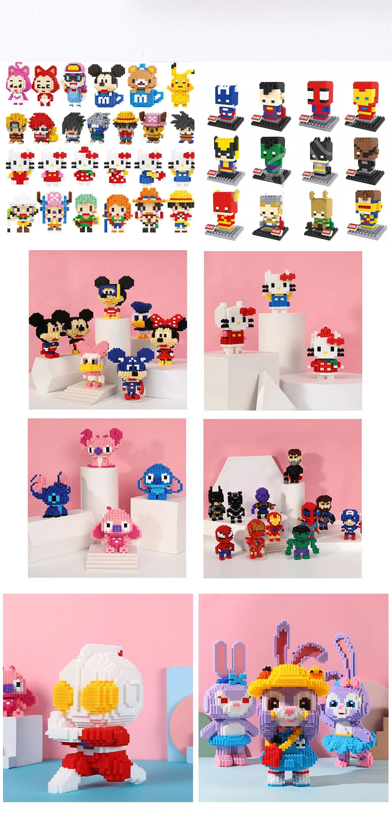 High Quality Customized Mini Blocks Animals Nano Puzzle