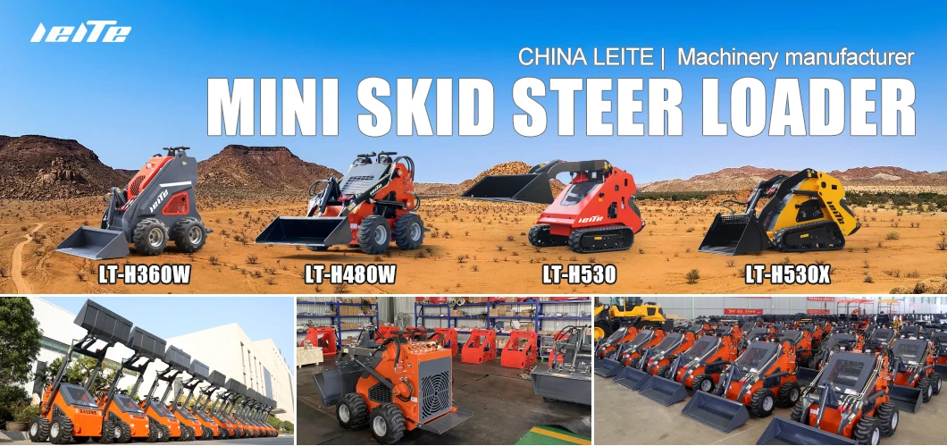 Leite China Manufacturing Factory Skid Steer Loader Compact Track ...