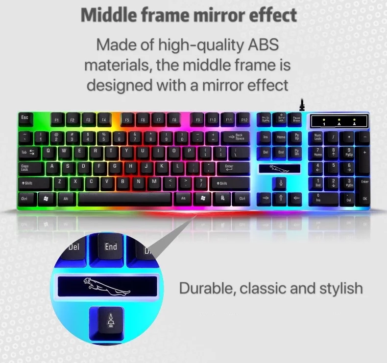 2024 G21B Professionals LED Wired Gaming Keyboard & Mouse Combo