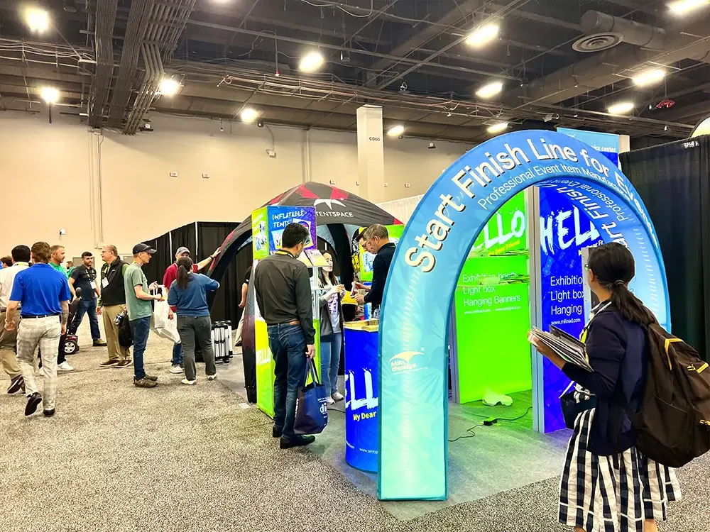 Custom Print Tension Fabric Arch Display for Trade Shows