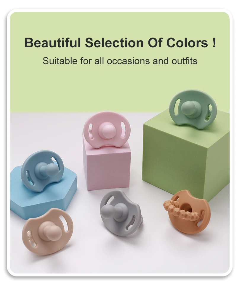 BPA Free Newborn Eco-Friendly Food Grade Soother Silicone