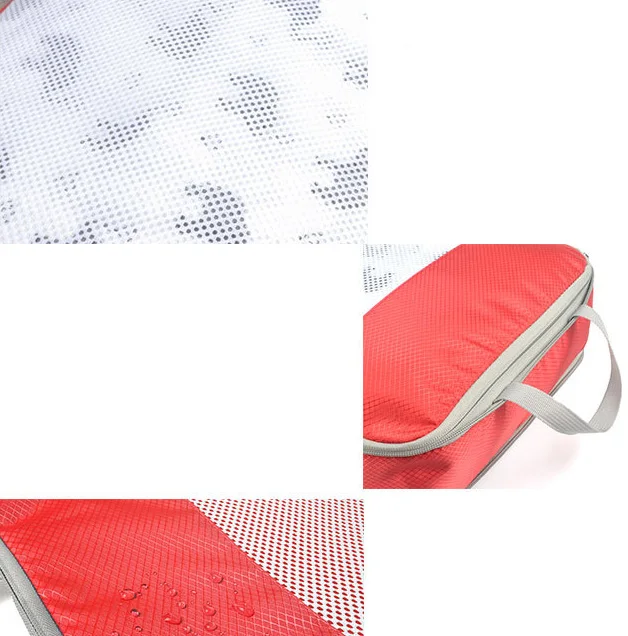 Gg495 Luggage Compressible Packing Pouch Foldable Zipper Mesh Clothing ...