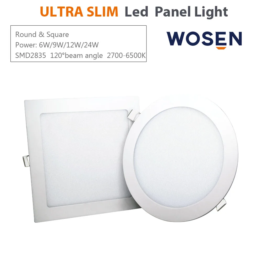 Ce Emc 6w 12w 18w 24w Recessed Led Spot Panel Light - Ultra Slim