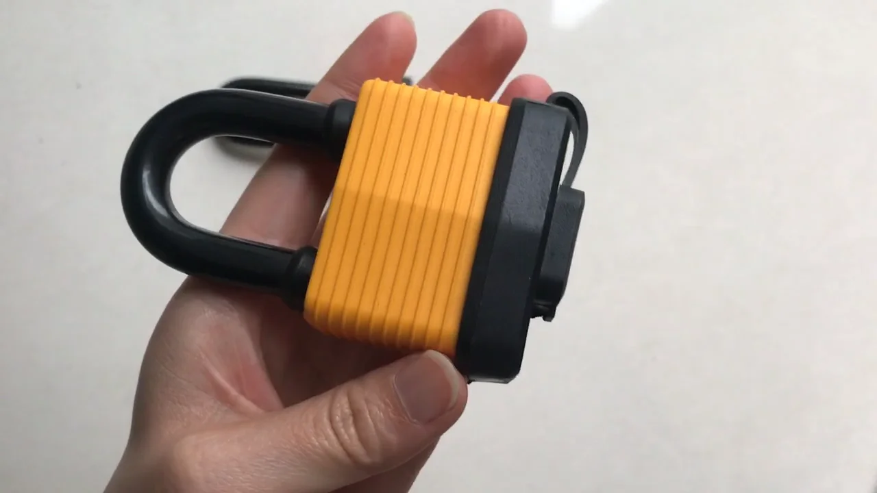 Waterproof Laminated Padlock For Wet Weather Rain With Plastic Cover ...
