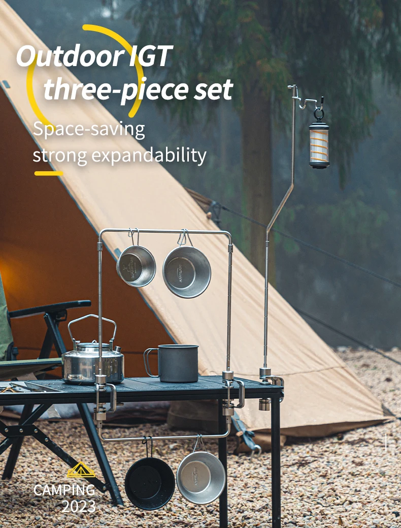 Picnic Camping Ice Bucket Rackoutdoor Camping Aluminum Alloy Racks ...