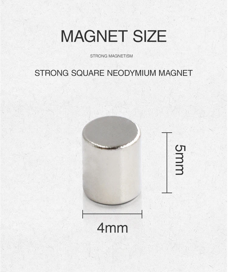 4*5mm Rare Earth Permanent Magnetic Ndfeb Round Small Min Fridge Magnet ...