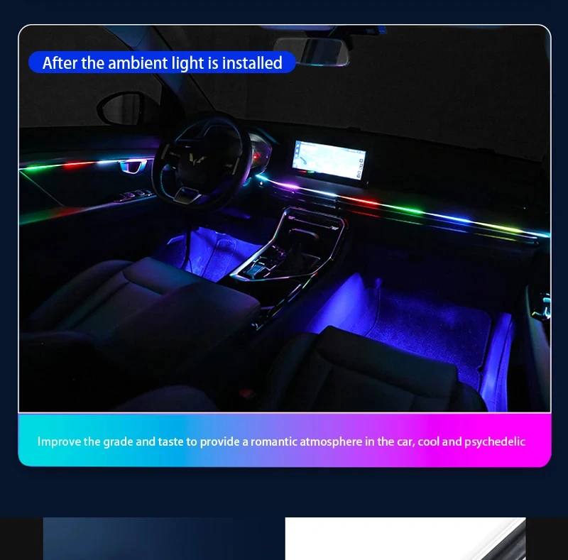 Car Interior Ambiance with 18 in 1 LED Lights - Magic Color