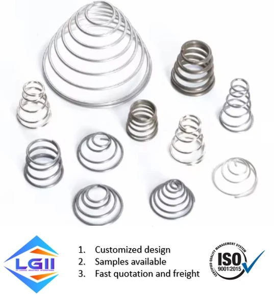 Custom Stainless Steel Confined-Space Conical Compression Springs ...