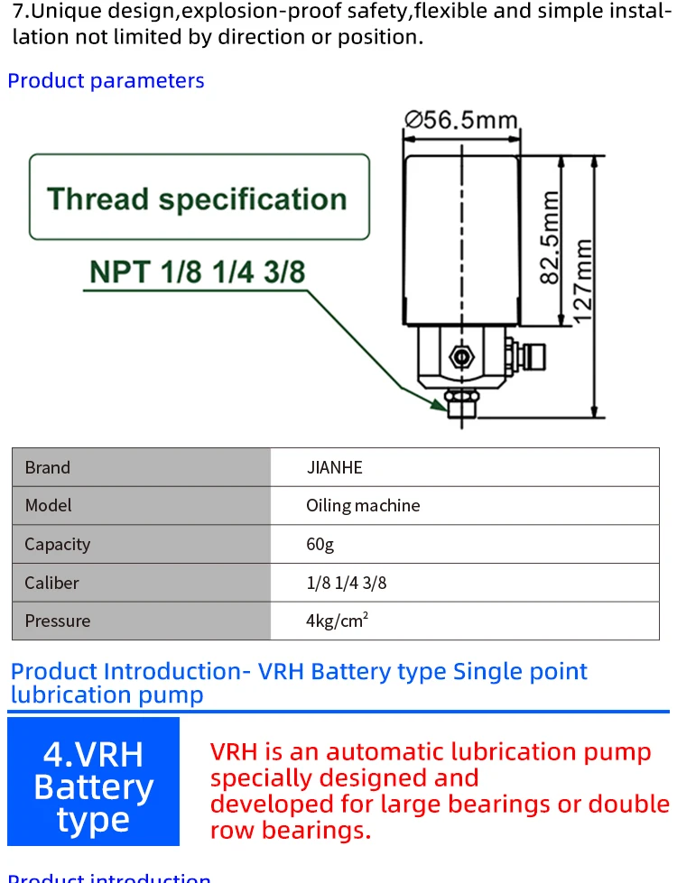 Adjustable Single Point Auto Automatic Grease Lubricator Feeder 250ml ...