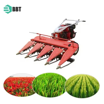 Walking Tractor Mounted Mini Rice Reaper Wheat Harvest Machine Combine ...