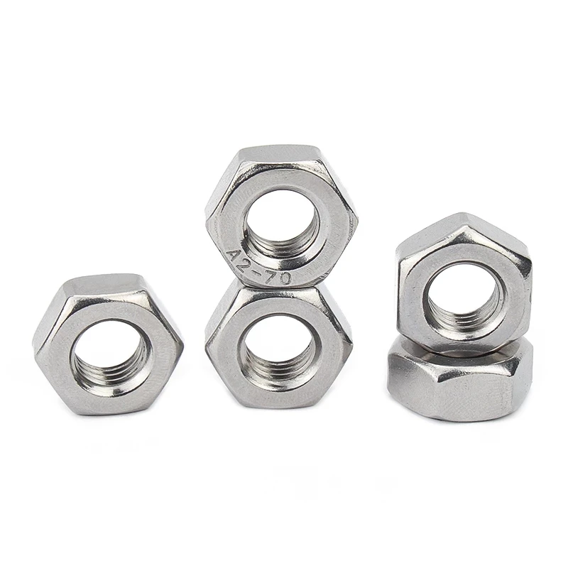 M6 M8 M10 M12 M16 Din 555 Din934 Din439 Din936 Uni5587 Fin Hex Nuts ...