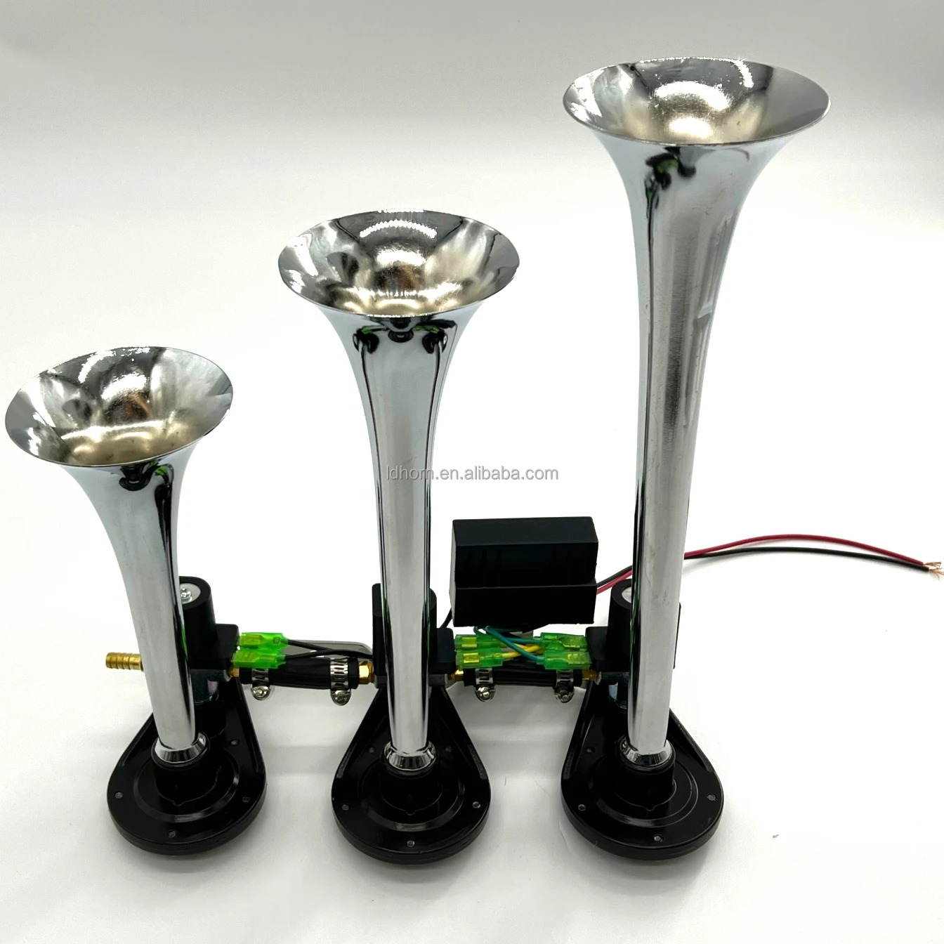 Truck Horn 3 Pipe Music Air Horn – 115dB Vehicle Air Horn Kit with ...